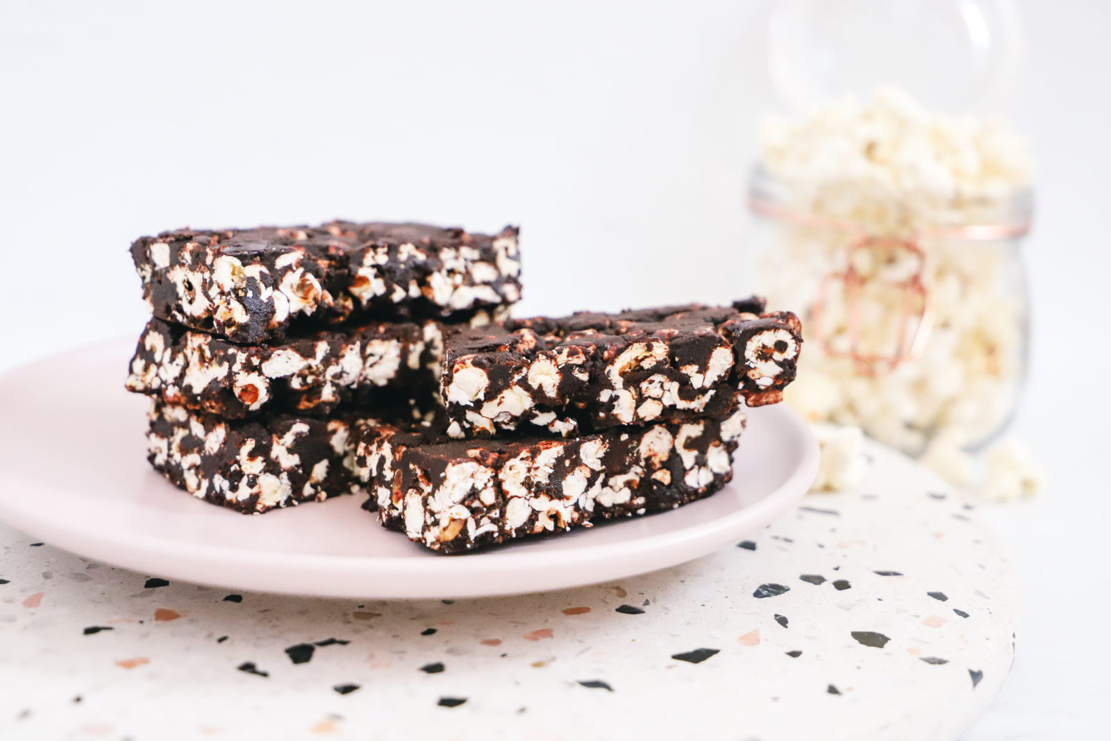 Chocolate Popcorn Slice - balancedbyclare.com.au